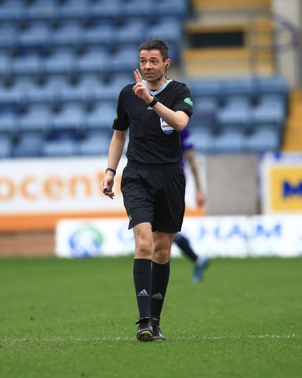 Referee Kevin Clancy Dens Park Dundee Editorial Stock Photo - Stock ...