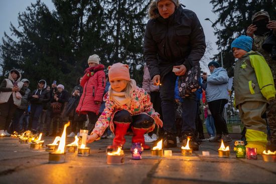 Bucha Kyiv Oblast Residents Bucha Gather Editorial Stock Photo - Stock ...