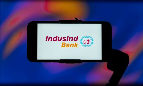 This Photo Illustration Indusind Bank Logo Editorial Stock Photo ...