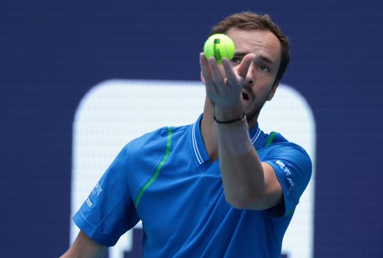 No4 Daniel Medvedev Russia Serves No14 Editorial Stock Photo - Stock ...