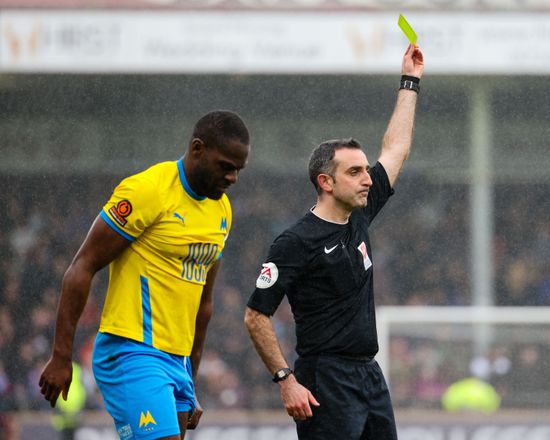 Referee Issues Second Yellow Card Game Editorial Stock Photo - Stock ...