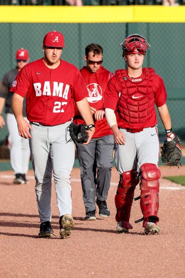 Alabama Pitcher Ben Hess 27 Catcher Editorial Stock Photo - Stock Image ...