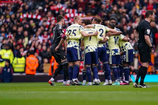 Leeds United Players Huddle Before Premier Editorial Stock Photo ...