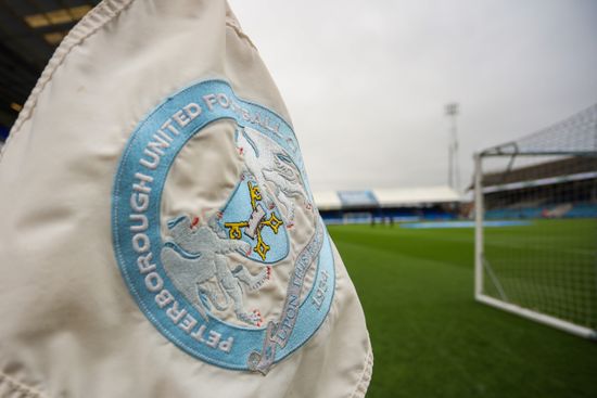 Peterborough United Corner Flag Before Efl Editorial Stock Photo ...