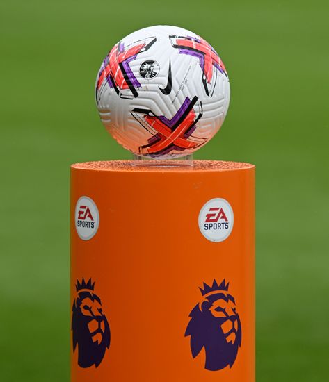 Premier League Official Match Ball During Editorial Stock Photo - Stock ...
