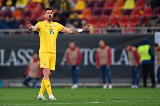 Andrei Burca Romania Action During Uefa Editorial Stock Photo - Stock ...