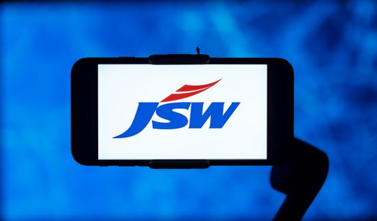 This Photo Illustration Jsw Logo Seen Editorial Stock Photo - Stock ...