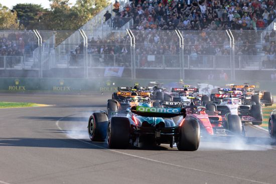 Fernando Alonso 14 Driving Aston Martin Editorial Stock Photo - Stock ...