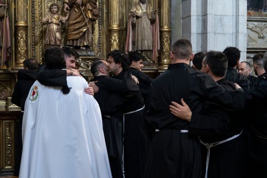 Brothers Embrace Encourage Each Other Before Editorial Stock Photo ...