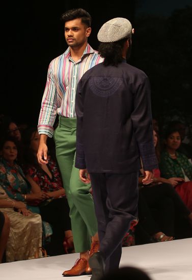 Models Presenting Creations By Fashion Designer Editorial Stock Photo ...