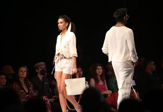 Models Presenting Creations By Fashion Designer Editorial Stock Photo ...