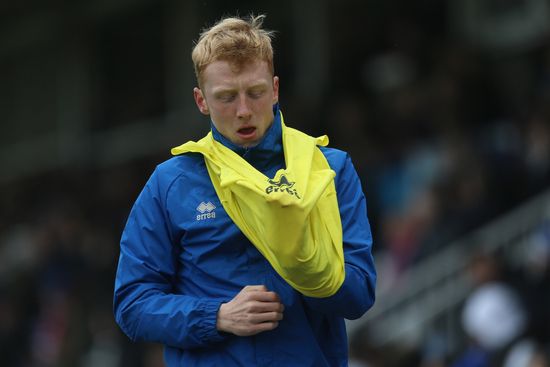 Oliver Finney Hartlepool United Warms During Editorial Stock Photo ...