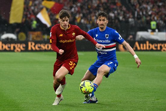 Nicola Zalewski Roma Filip Djuricic Uc Editorial Stock Photo - Stock ...