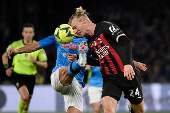 Giovanni Simeone Ssc Napoli Simon Kjaer Editorial Stock Photo - Stock Image | Shutterstock