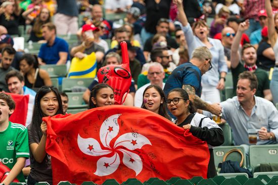 Hong Kong Fans Cheering Their Team Editorial Stock Photo - Stock Image ...