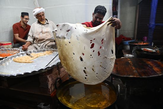 Cook Doing Ready Make Parata During Editorial Stock Photo - Stock Image ...