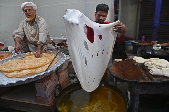 Cook Doing Ready Make Parata During Editorial Stock Photo - Stock Image ...