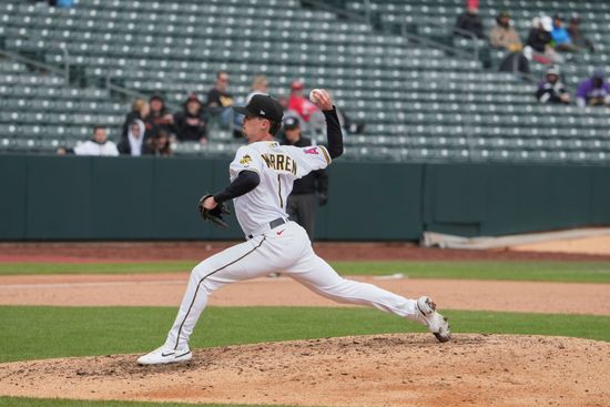 Salt Lake Pitcher Austin Warren 1 Editorial Stock Photo - Stock Image ...