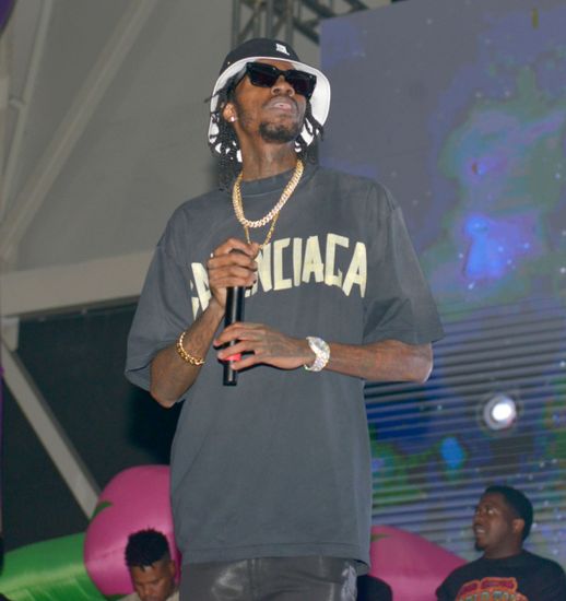 Jamaican Dancehall Reggae Artist Alkaline Performs Editorial Stock ...