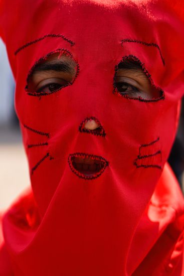 Reveler Dressed Devil Seen During Mass Editorial Stock Photo - Stock ...