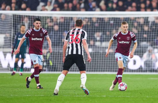 Flynn Downes Declan Rice West Ham Editorial Stock Photo - Stock Image ...