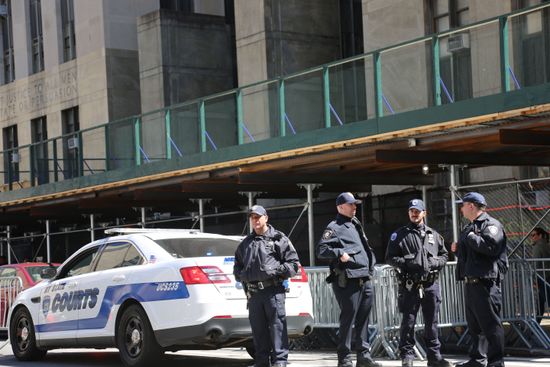 Law Enforcement Staff On Duty Outside Editorial Stock Photo - Stock ...