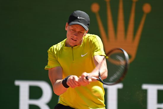 Jannik Sinner Italy Plays Backhand 3rd Editorial Stock Photo - Stock ...