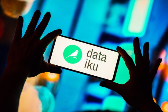 This Photo Illustration Dataiku Logo Displayed Editorial Stock Photo ...