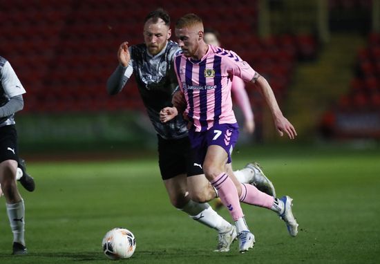 Yeovil Town Player Matt Worthington Attacking Editorial Stock Photo ...