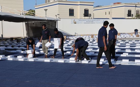 Mosques Staff Arrange Food Items Before Editorial Stock Photo - Stock ...