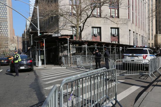 Police Stand Guard Crossroads Around Complex Editorial Stock Photo ...