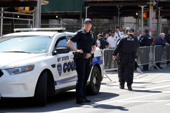 New York State Police Officers Stand Editorial Stock Photo - Stock ...