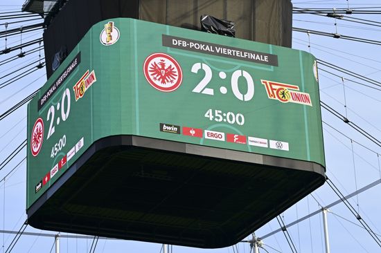 Scoreboard Showing Halftime Result Editorial Stock Photo - Stock Image ...