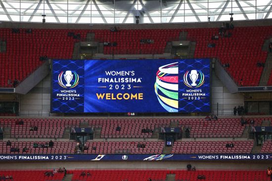 Big Screen Displays Tie Wembley Stadium Editorial Stock Photo - Stock ...