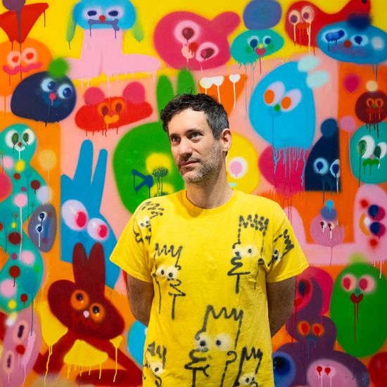 British Contemporary Artist Jon Burgerman Maze Editorial Stock Photo ...