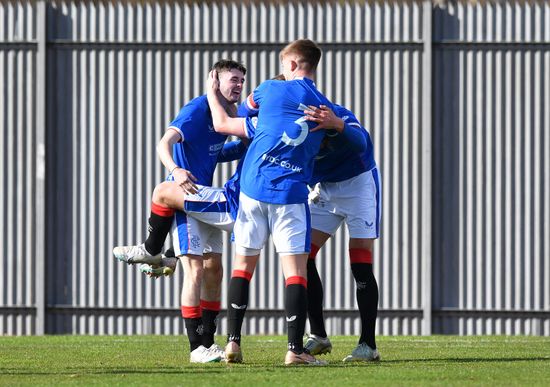 James Graham Rangers Congratulated After Scoring Editorial Stock Photo ...