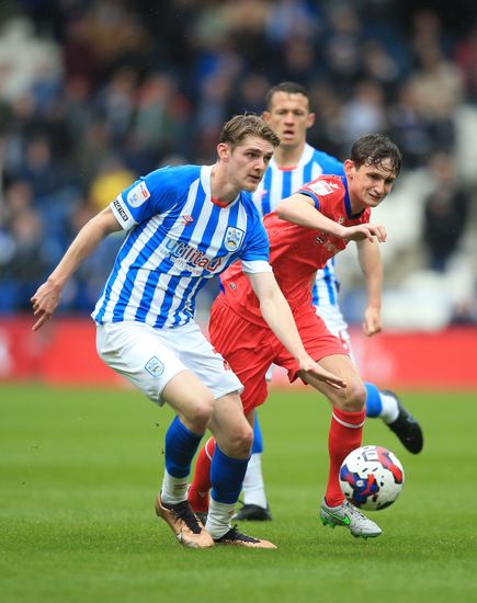 Huddersfield Towns Jack Rudoni Front Tackles Editorial Stock Photo ...