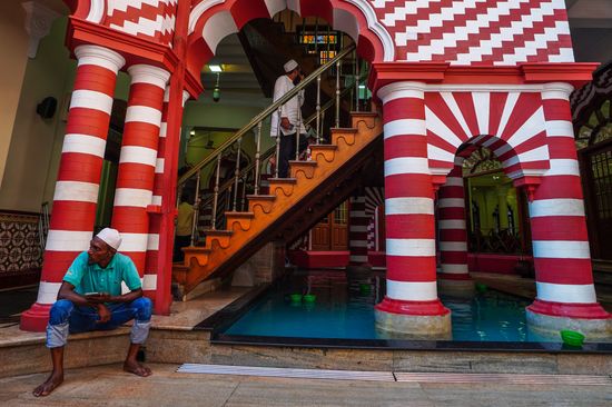 Inside View Red Mosque Colombo Sri Editorial Stock Photo - Stock Image ...