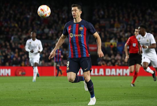 Robert Lewandowski Playing Match Between Fc Editorial Stock Photo ...