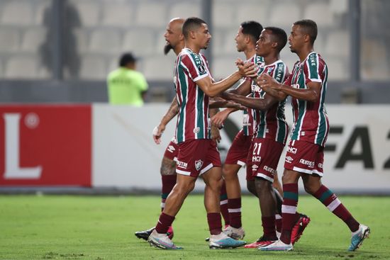 Players Fluminense Celebrate Goal During Copa Editorial Stock Photo ...