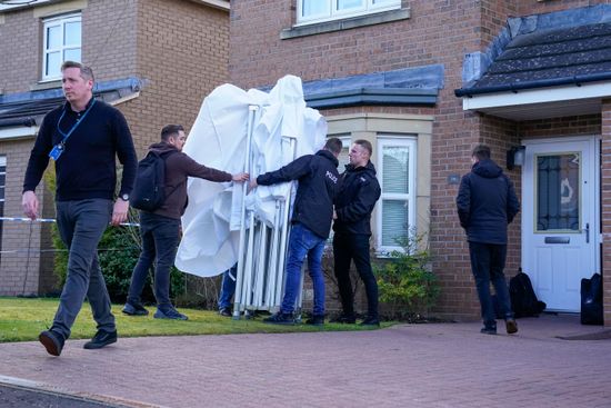 Police Remove Gazebo Home Former First Editorial Stock Photo - Stock ...