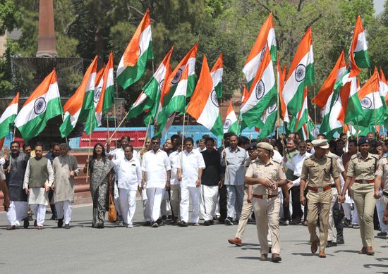 Indian Opposition Parties Members Parliament Led Editorial Stock Photo ...