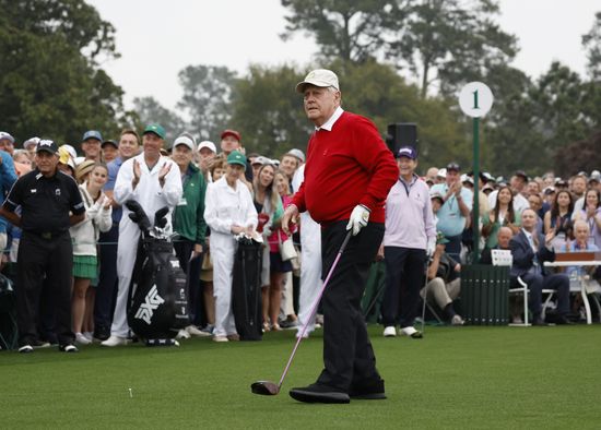 Golfing Legend Jack Nicklaus Watches His Editorial Stock Photo - Stock ...