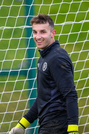 Hearts Goalkeeper Harry Stone During Training Editorial Stock Photo ...