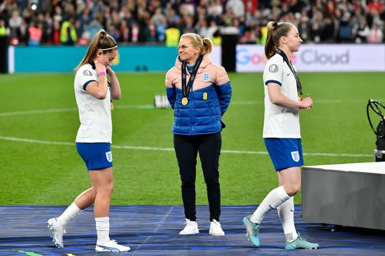 England Women Manager Sarina Wiegman Watches Editorial Stock Photo ...