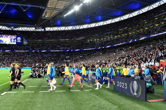 Teams Walk Out On Pitch Ahead Editorial Stock Photo - Stock Image ...