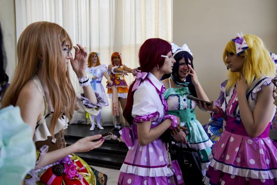 Guests Attend Amc Anime Con Boston Editorial Stock Photo - Stock Image ...