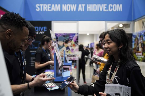 Guests Visit Hidive Booth Amc Anime Editorial Stock Photo - Stock Image ...