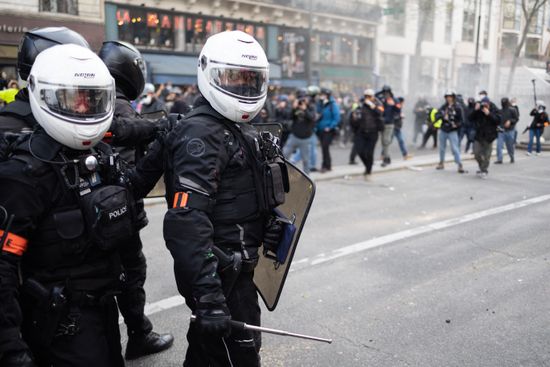 Police Forces Brav M Front La Editorial Stock Photo - Stock Image ...