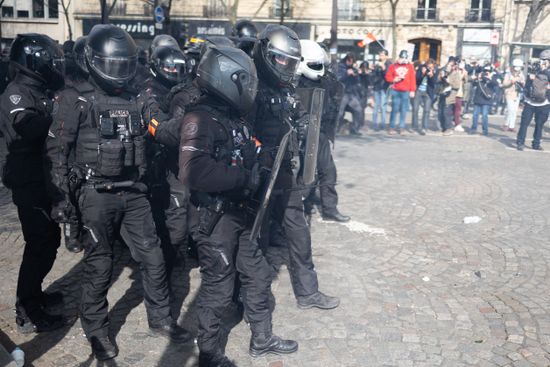 French Riot Police Brav M Forces Editorial Stock Photo - Stock Image ...